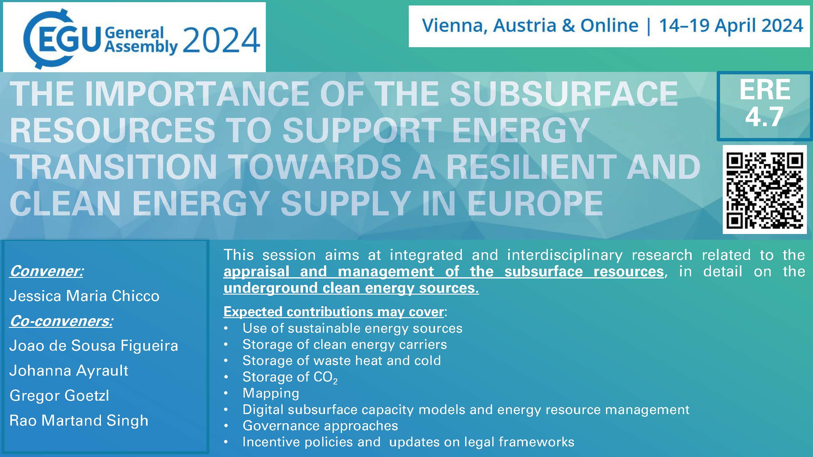 Geothermal-DHC is taking part at the EGU General Assembly 2024 ...